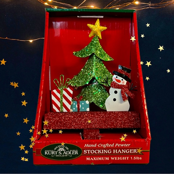 Kurt Adler | Holiday | New Kurt Adler Handcrafted Snowman Tree Stocking ...